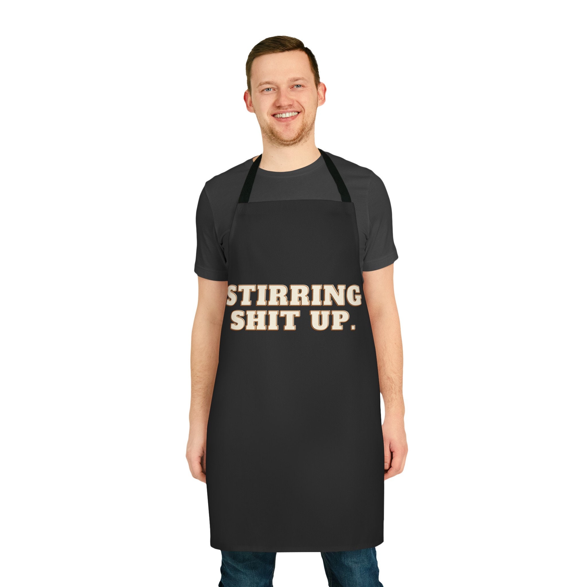 Stirring Shit up Funny Birthday Gift BBQ Apron Men's Apron Grill Apron ...