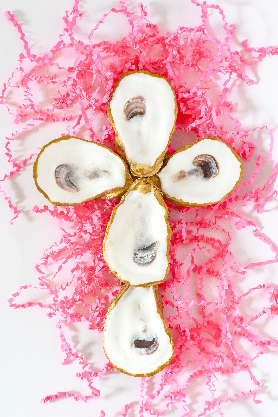 Oyster Shell Cross Wall Decor Oyster Shell Decor Cross Decor Coastal ...