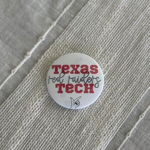 Texas Tech Gameday Pin Raiders Pin Gameday Button Game Day Accessories ...