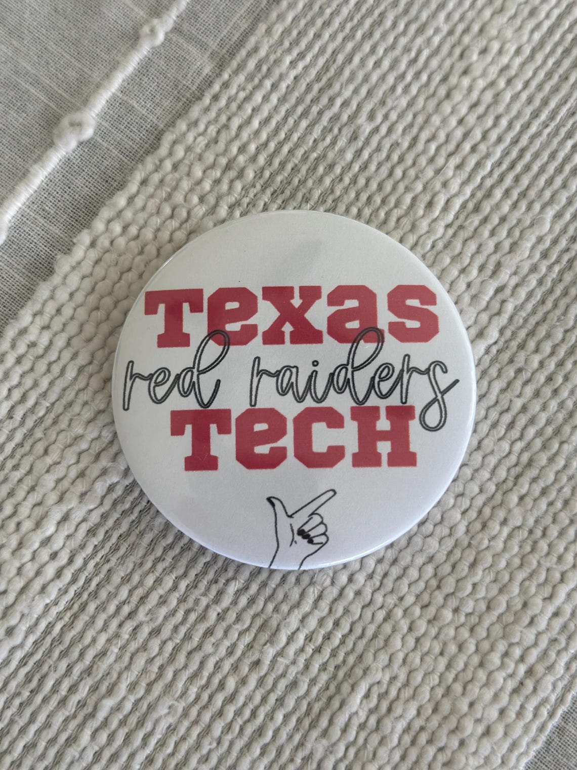 Texas Tech Gameday Pin Raiders Pin Gameday Button Game Day Accessories ...