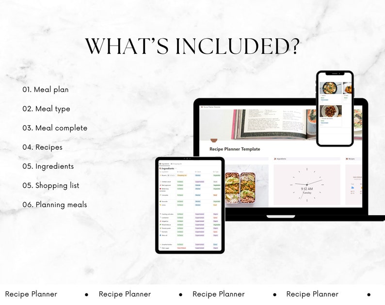 Recipe Planner Template Notion Meal Plan, Type Recipes Ingrediënts ...