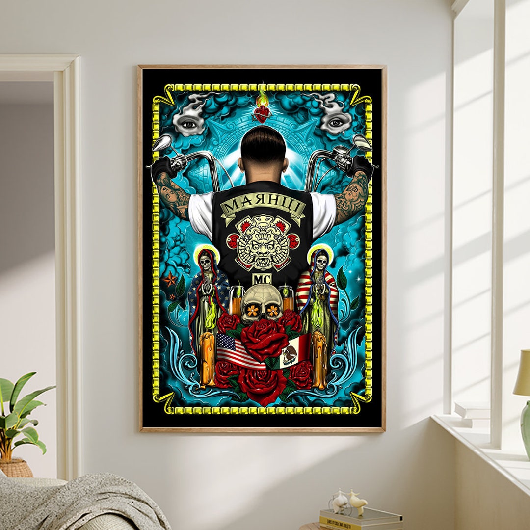 Mayans M.C. Movie Poster High Quality Canvas Prints Vintage Retro Art ...