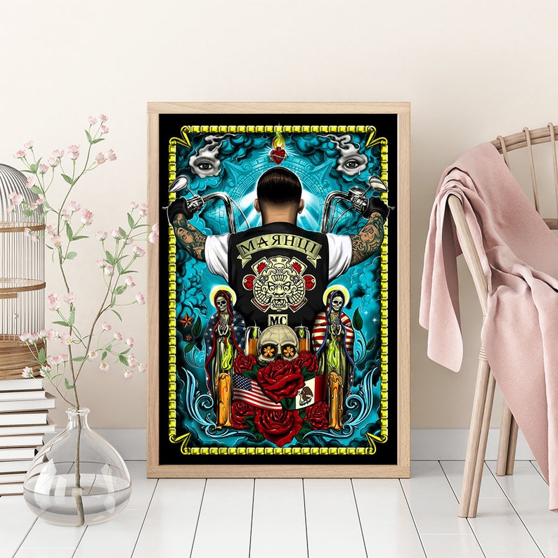 Mayans M.C. Movie Poster High Quality Canvas Prints Vintage Retro Art ...