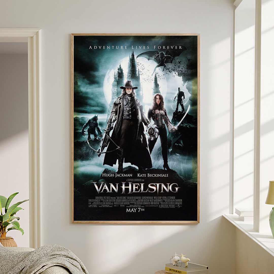 Van Helsing Movie Poster High Quality Canvas Prints Vintage Retro Art ...