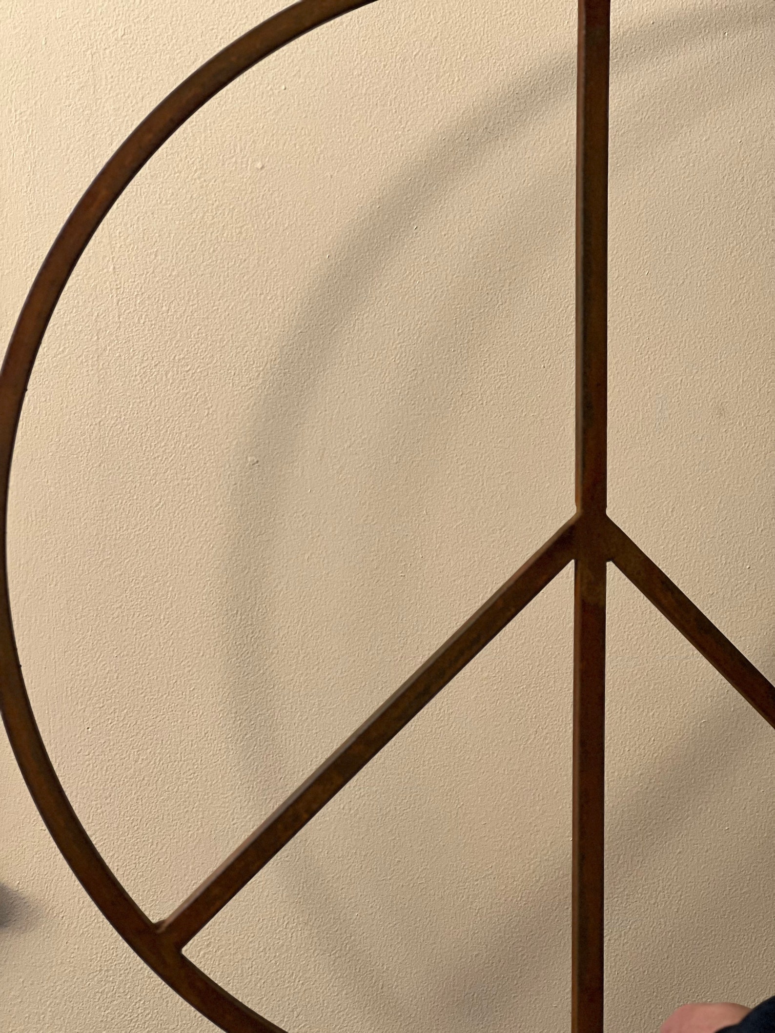 34 Inch Giant Metal Peace Sign Wreath With Standoffs Wall - Etsy