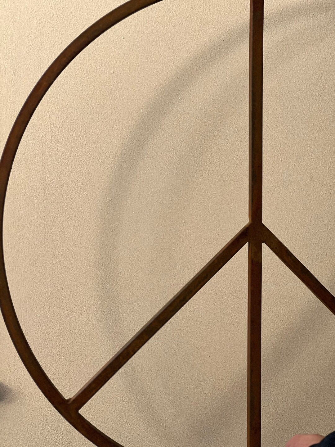 34 Inch Large Metal Peace Sign Wall Art- Indoor or Outdoor - Etsy