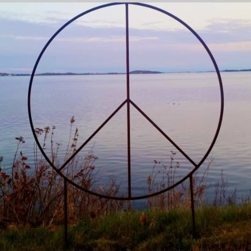 Lighted Peace Sign - Etsy