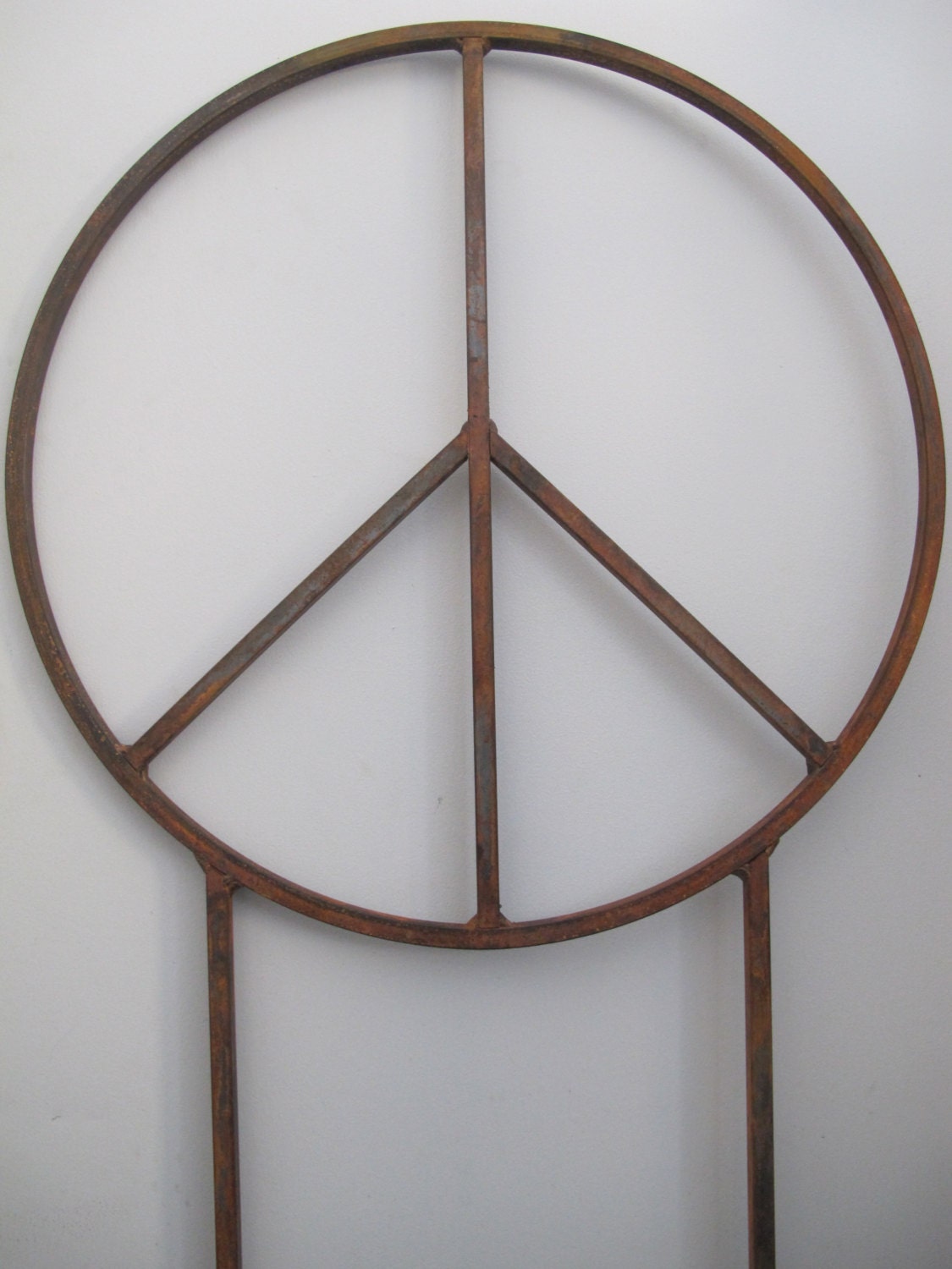 22 Inch Diameter Garden Art Peace Sign 4 1/2 Feet Tall | Etsy