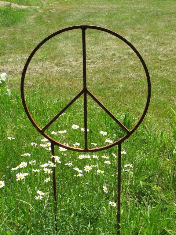 22 Inch Diameter Garden Art Peace Sign 4 1/2 Feet Tall - Etsy Canada