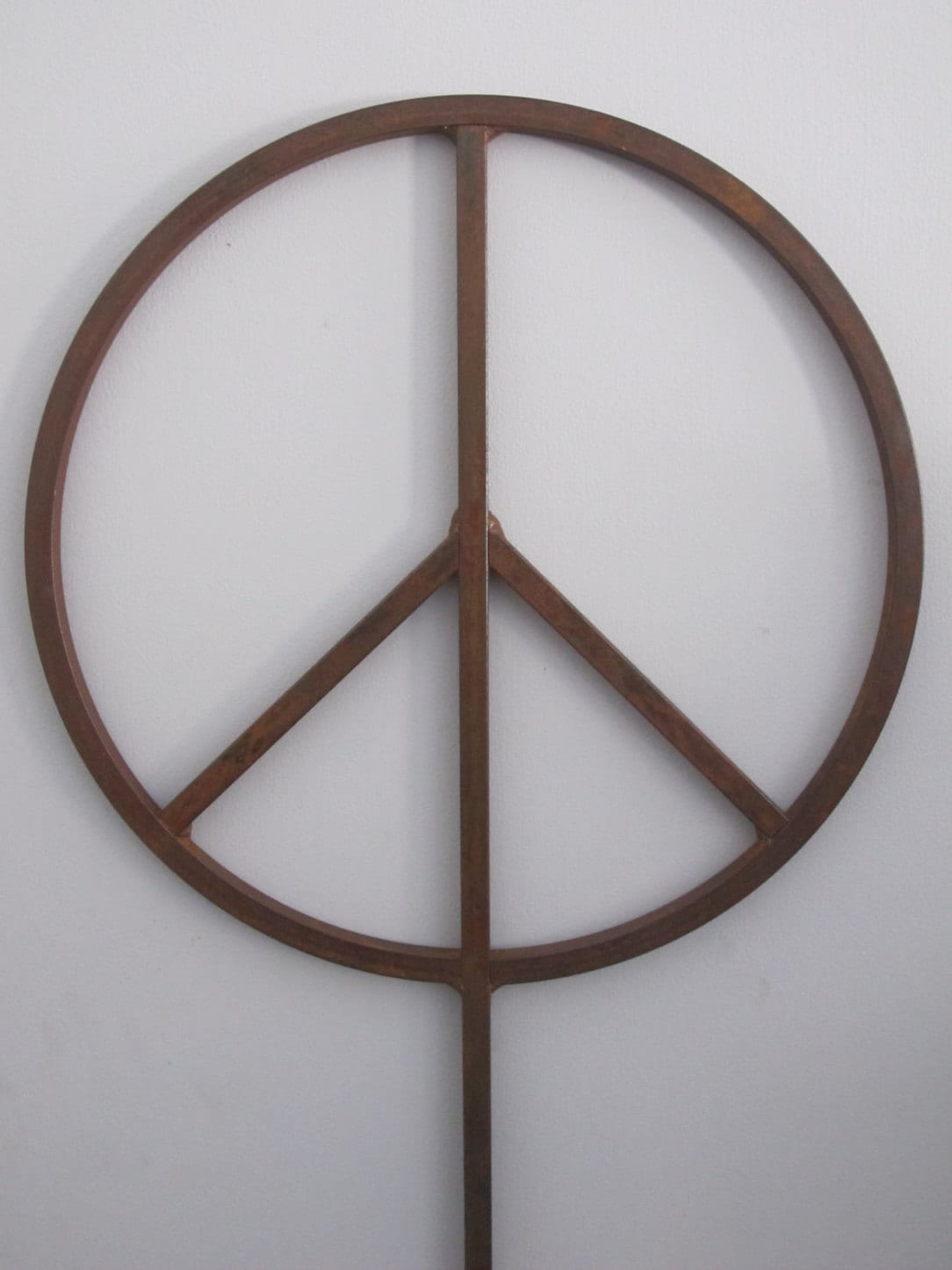 Outdoor Metal Peace Sign Garden Art Five and One Half Feet Tall - Etsy