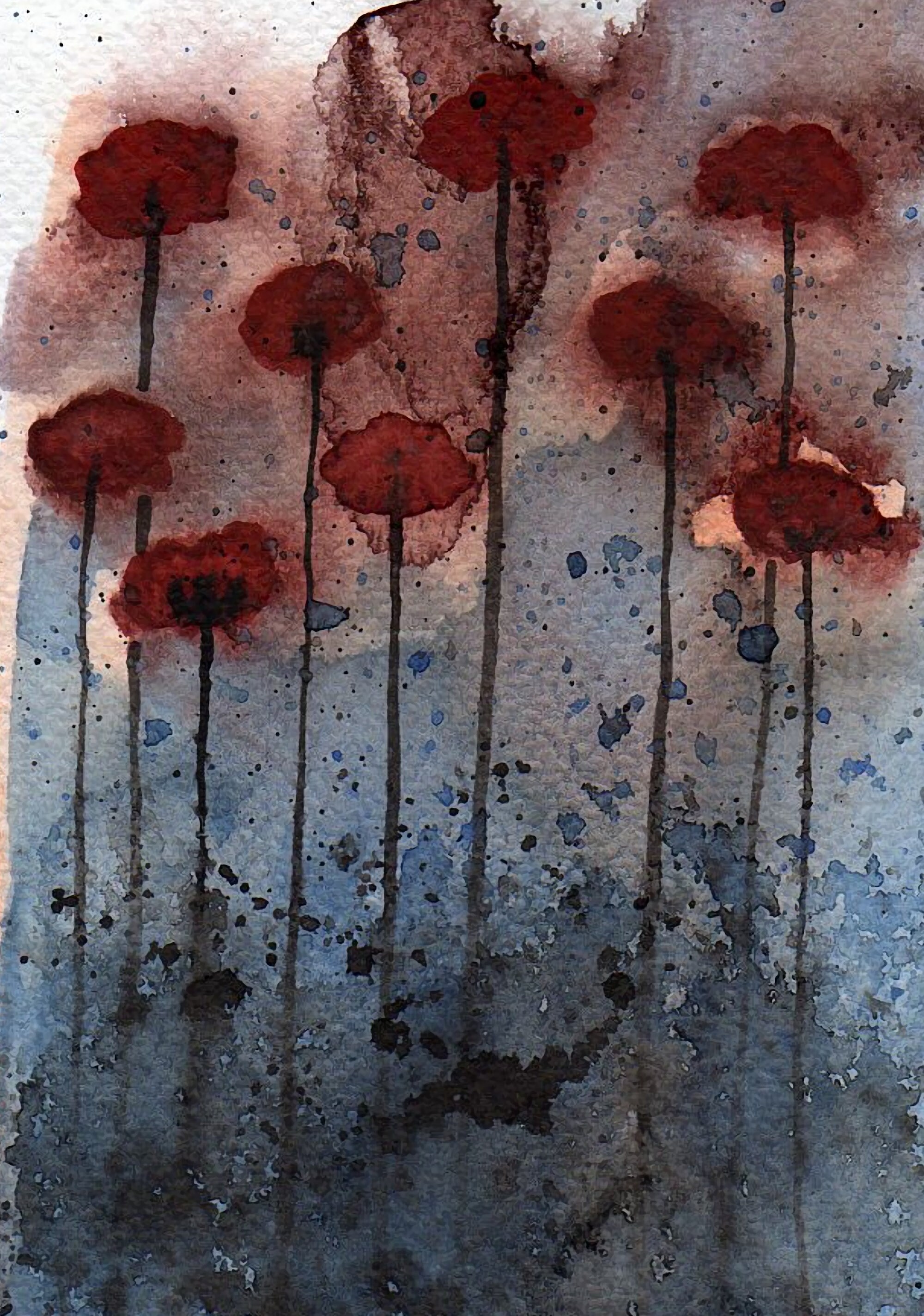 Dark Watercolor Paintings