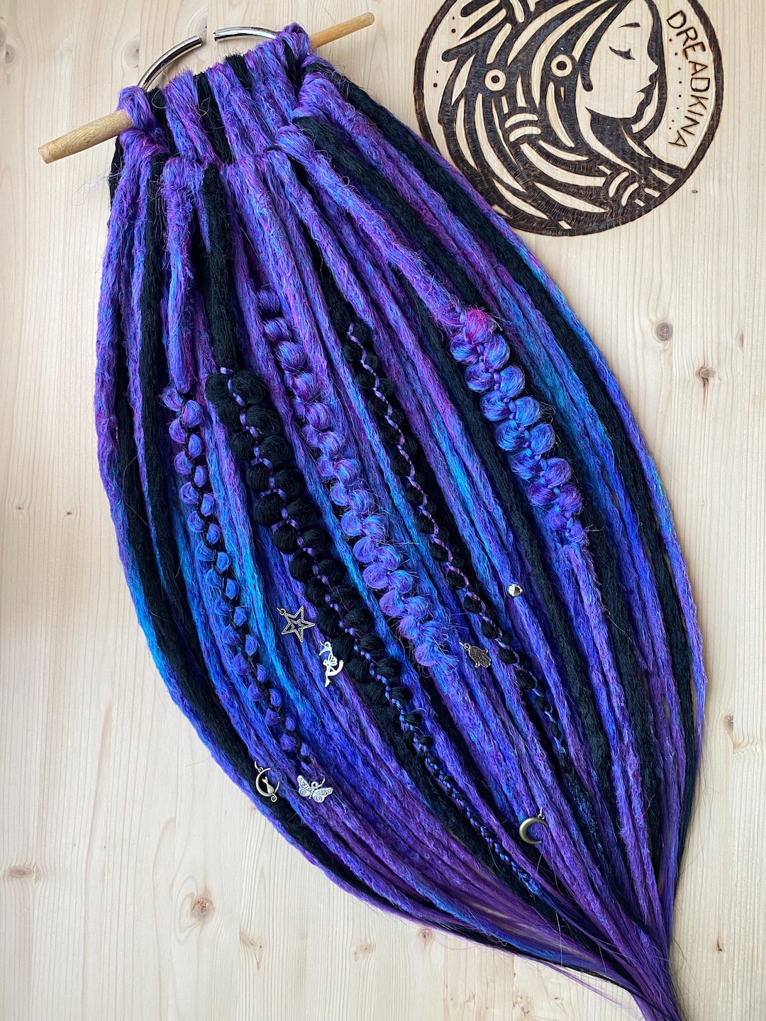 Alien Witch Cyberdread Set • Shaded Synthetic Dreadlocks • Elven ...