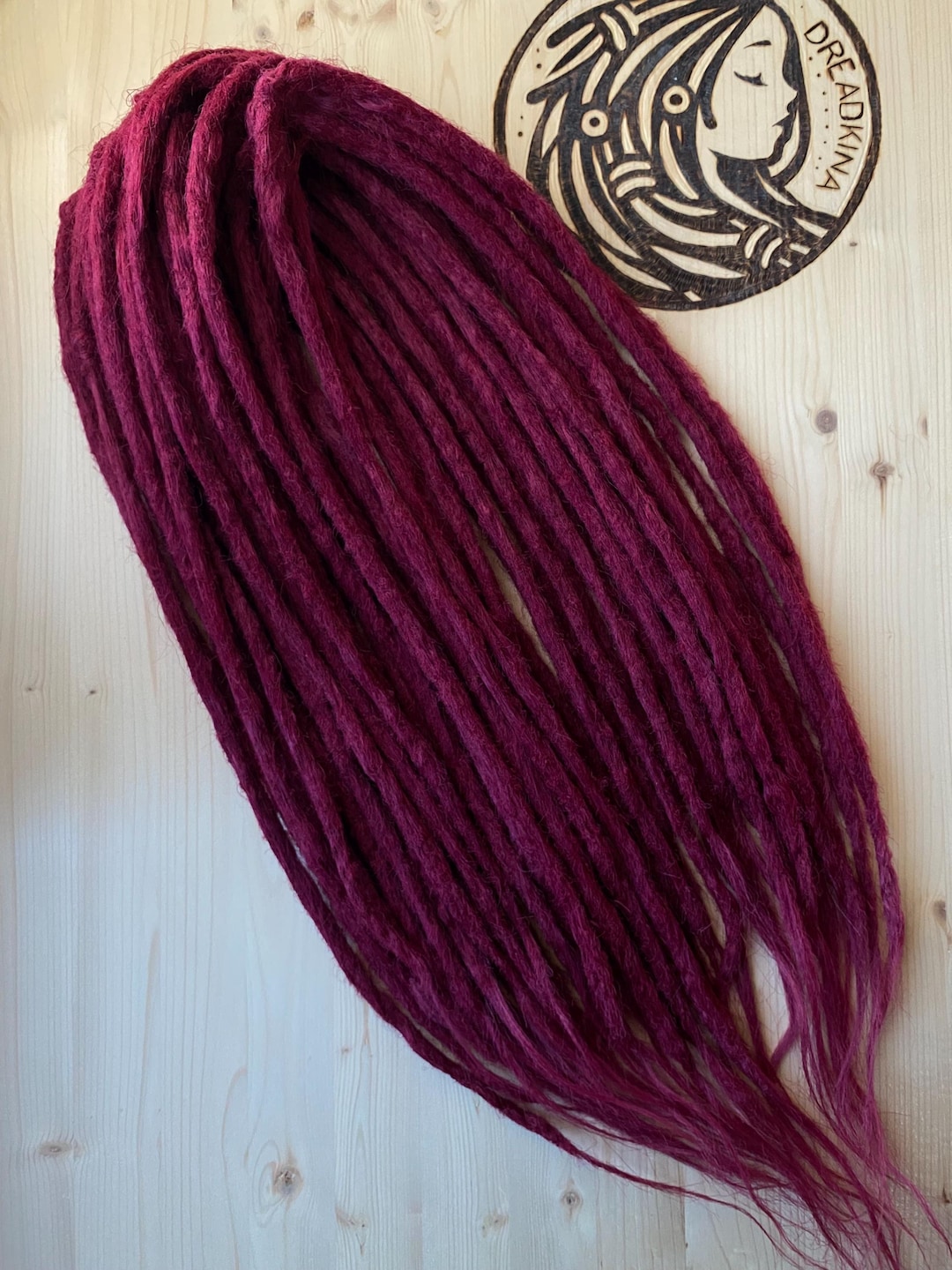 30 Handcrafted Cherry Red Cyberdreads – Double Ended 45 Cm | Synthetic ...