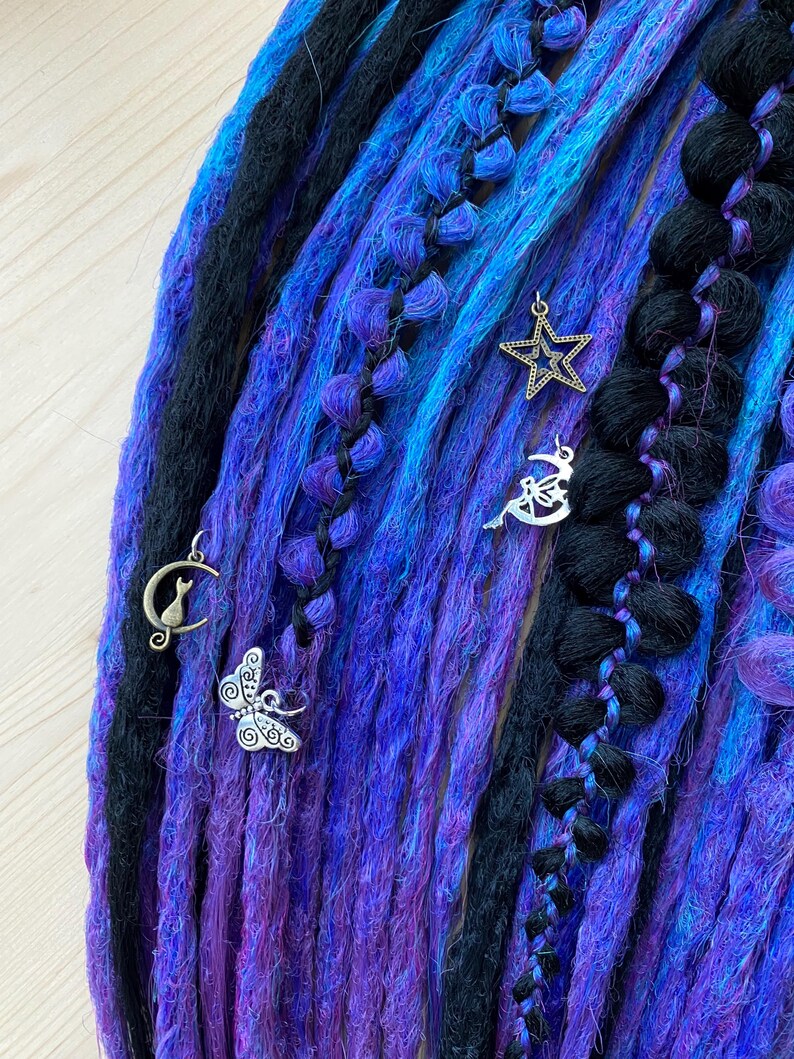 Alien Witch Cyberdread Set • Shaded Synthetic Dreadlocks • Elven ...