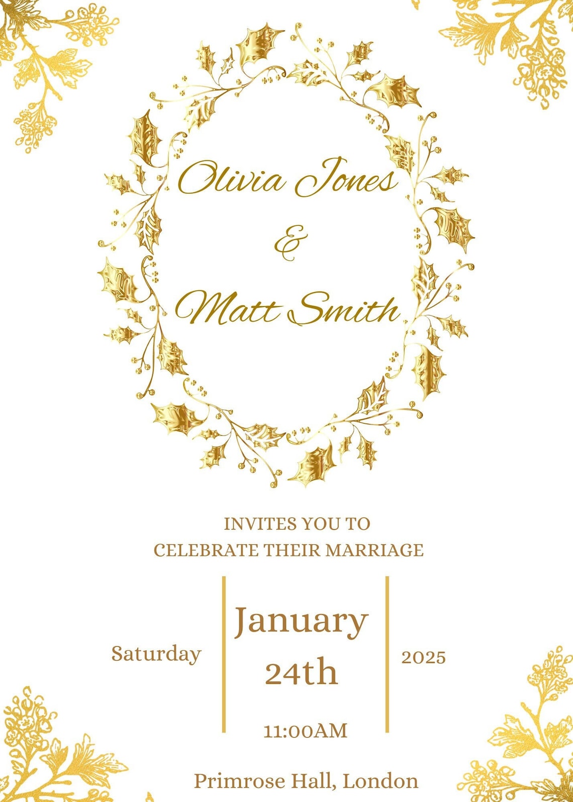 Regal Greetings Editable Wedding Invitation Template - Etsy