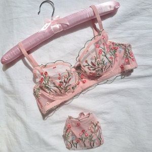 Embroidered Bra - Etsy