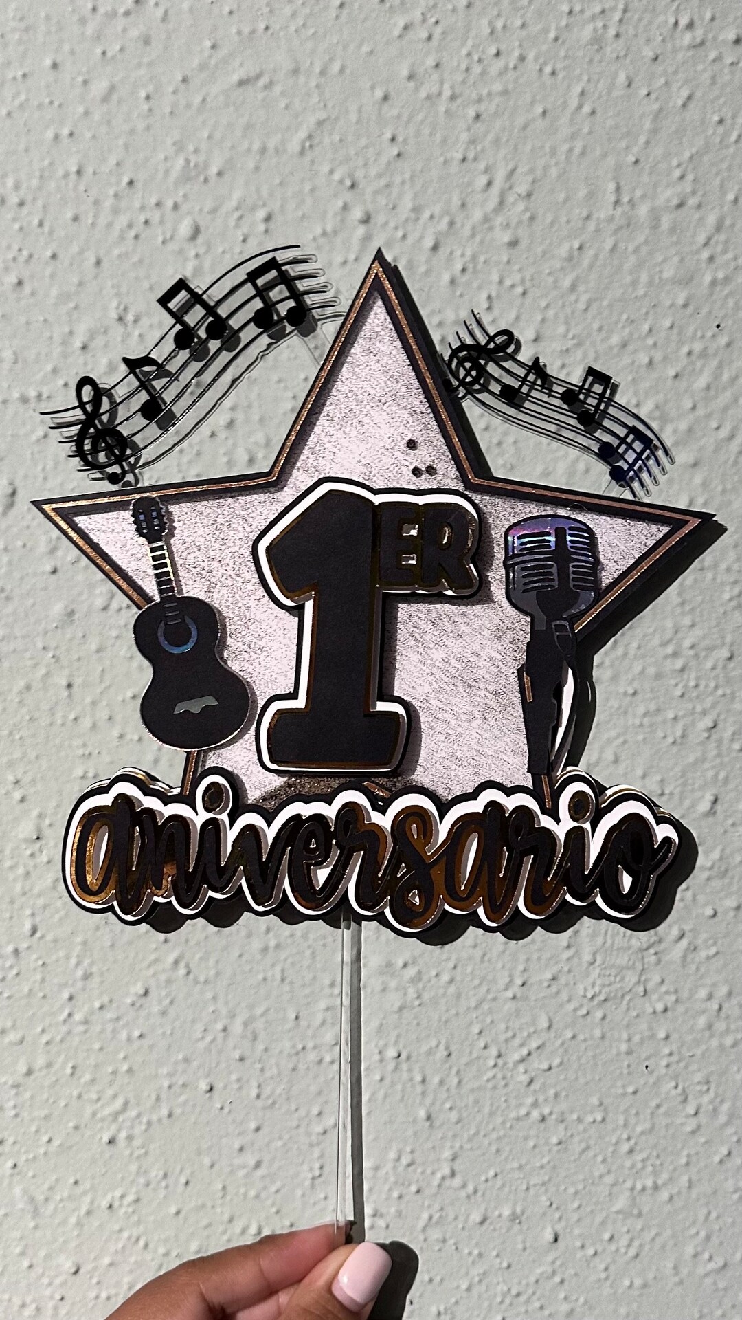 Music Theme Cake Topper - Etsy