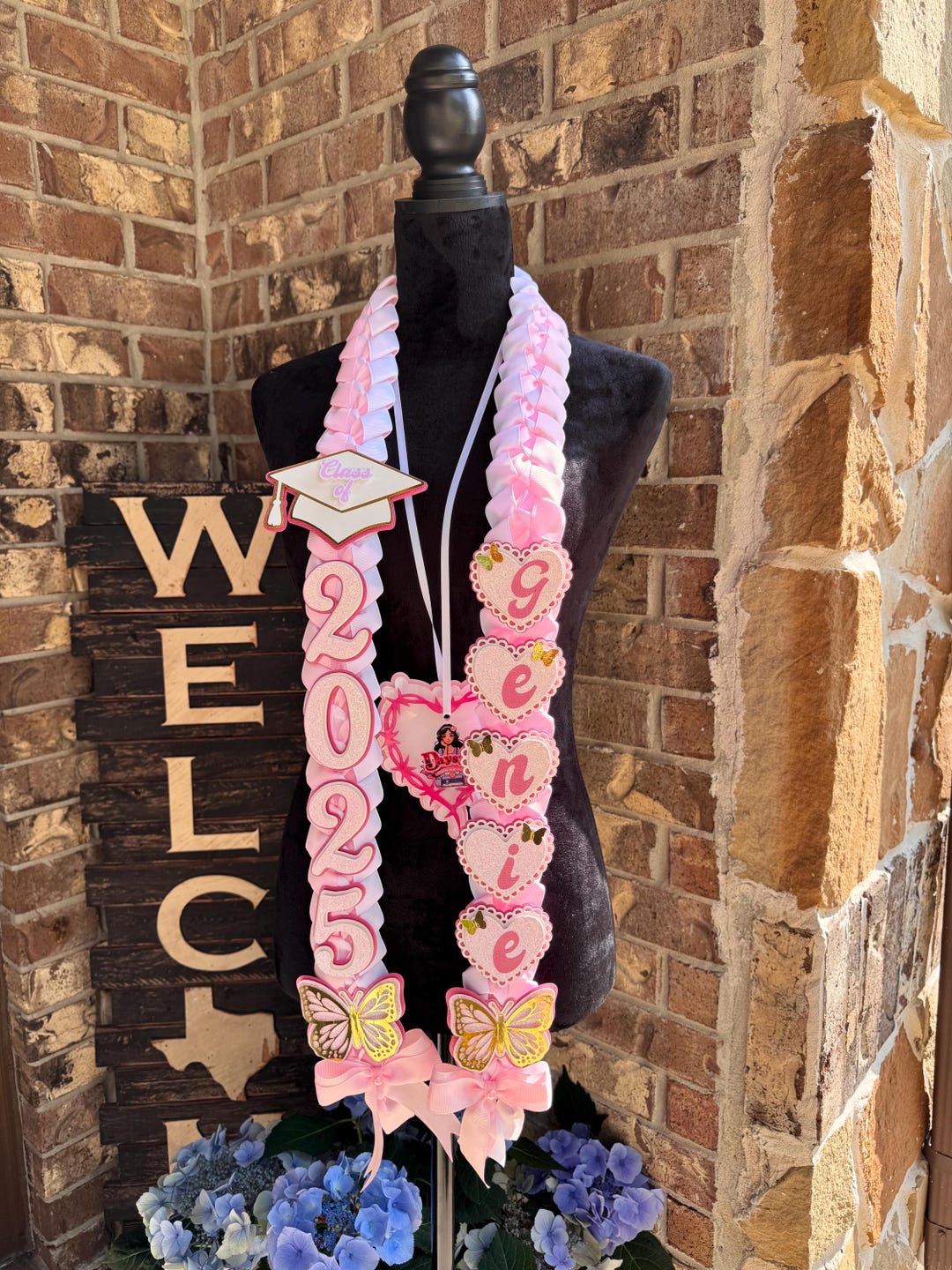 Girly Graduation Lei Promotion Gift Lei Senior Night Gift Lei Braided ...