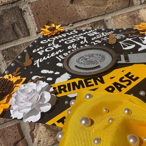 Forensic Science Grad Cap Topper Criminal Justice Custom Grad Cap ...