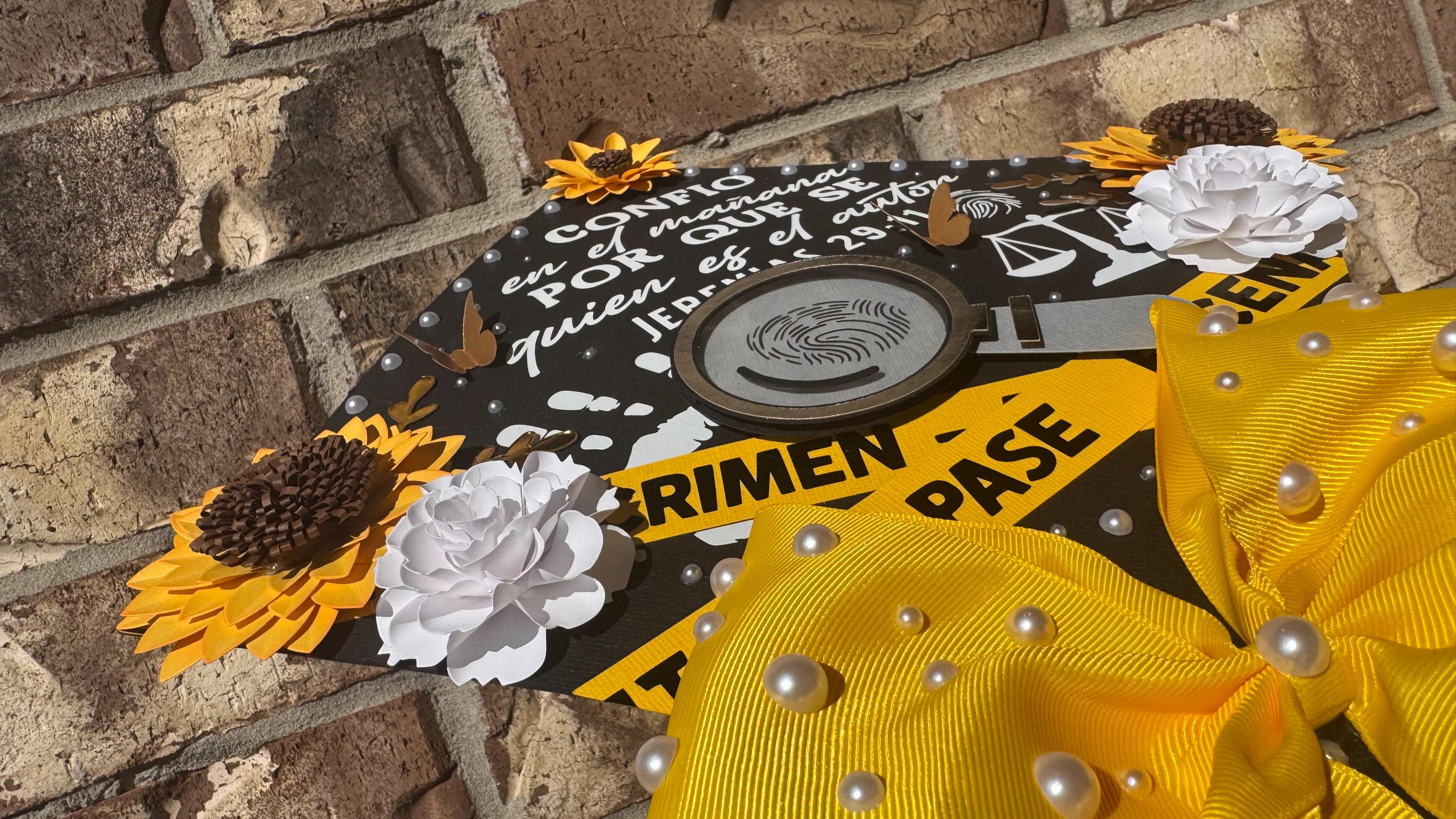 Forensic Science Grad Cap Topper Criminal Justice Custom Grad Cap ...