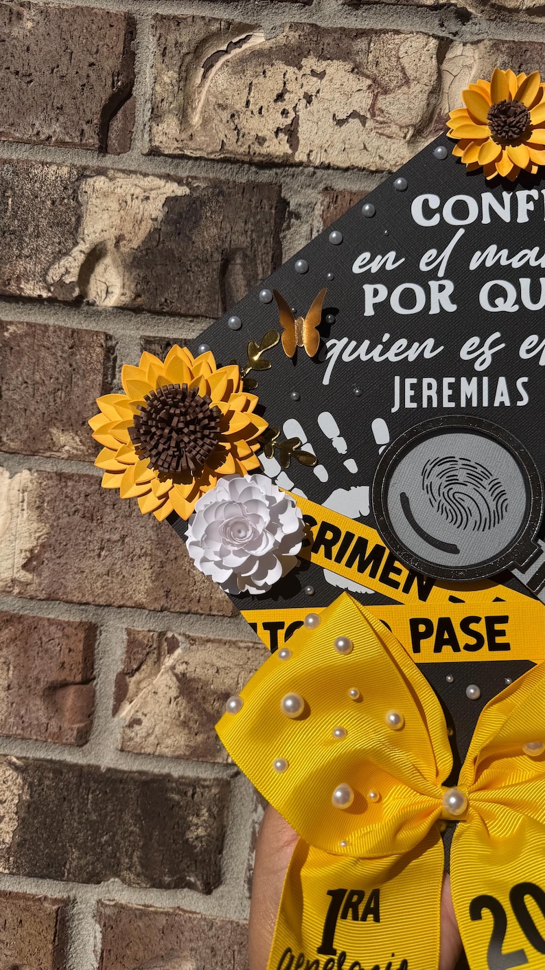 Forensic Science Grad Cap Topper Criminal Justice Custom Grad Cap ...