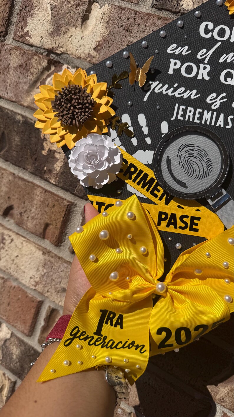 Forensic Science Grad Cap Topper Criminal Justice Custom Grad Cap ...