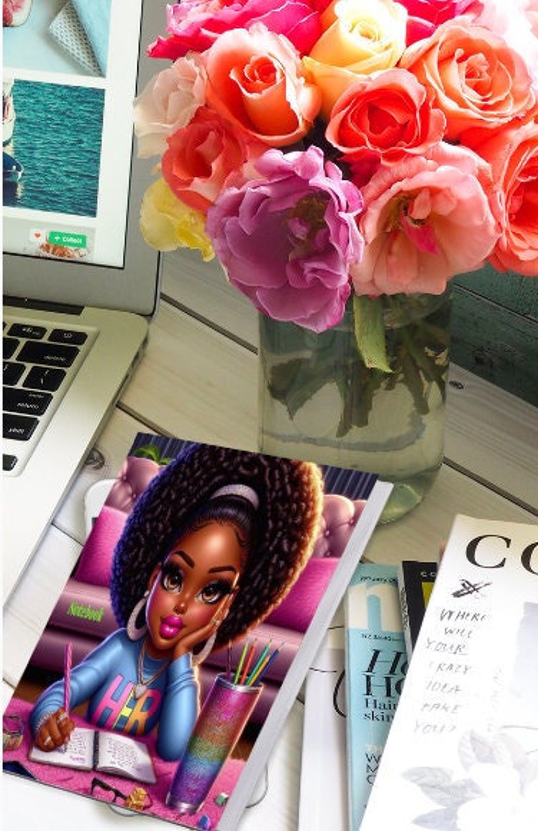 Black Girl Magic Notebook: Her Collection | Writing Notebook Journal ...