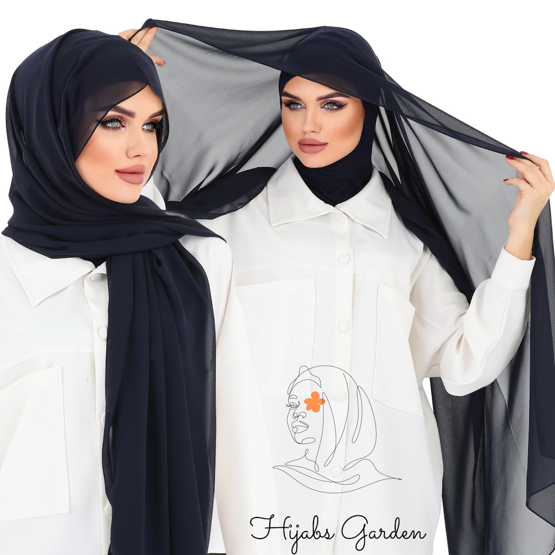 Buy 2 Get 1 FREE!, Instant Chiffon Hijab, Ready to Wear Wrap, Head Wrap ...