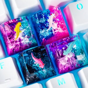 SALE 50% Axolotl Artisan Keycap, Custom Keycap,handmade Artisan Keycap ...