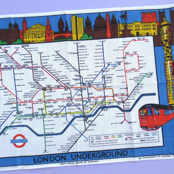 Underground Map - Etsy UK