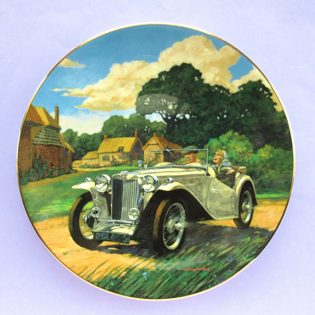 Vintage Plate, MG TC, Classic Sportscars, Royal Doulton, British Motor ...