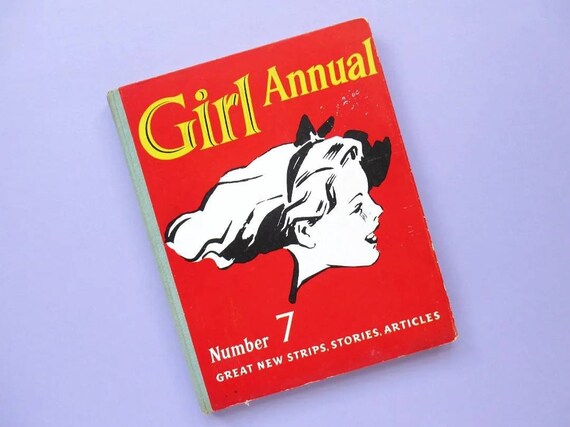 Vintage Girl Annual 1950s 50s Number 7 Comics Magazine - Etsy
