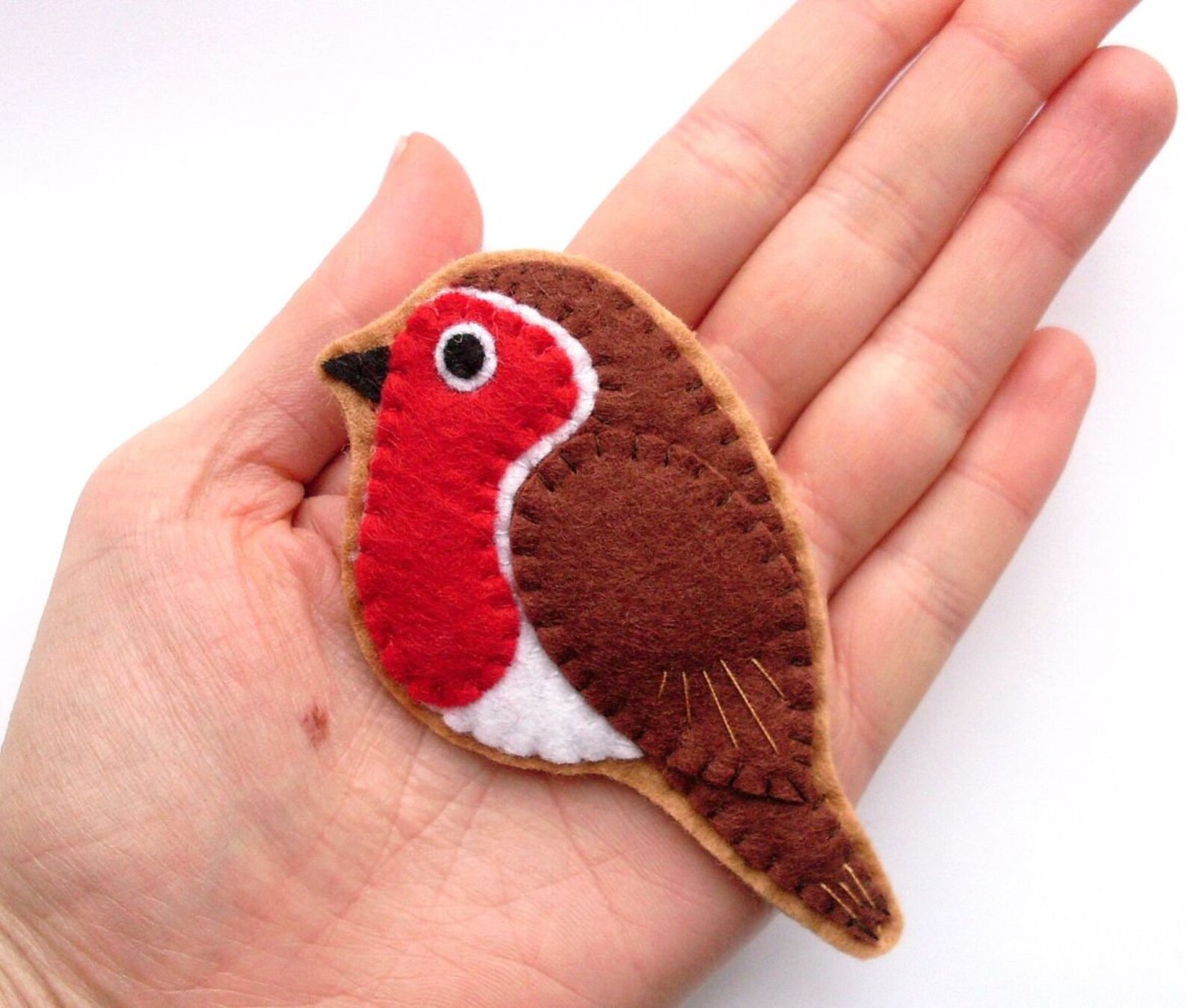 Robin PDF Pattern Felt Bird Sewing Tutorial and Embroidery - Etsy Canada