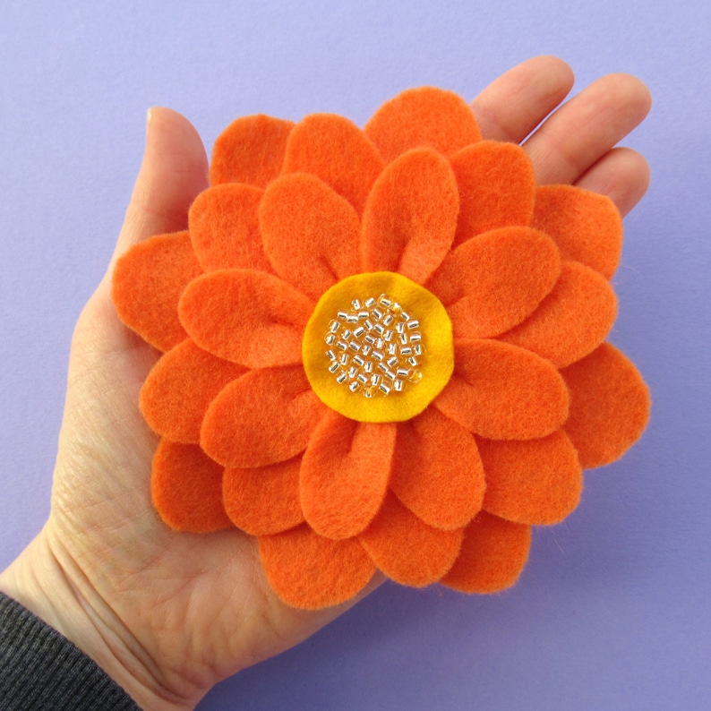 Fabulous Flowers PDF Pattern - Easy Felt Flower Sewing Tutorial, Sew ...