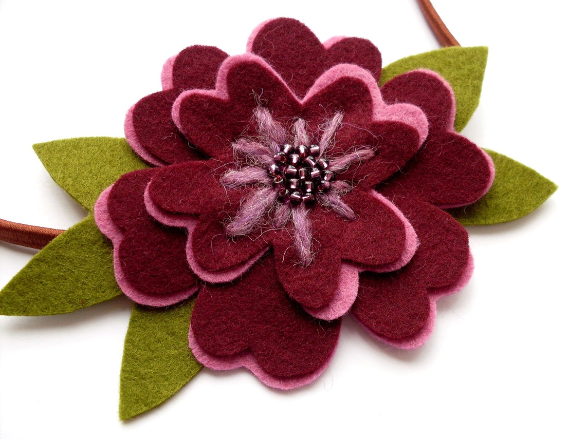 Romantic Flowers PDF Pattern Felt Flower Sewing Tutorial and - Etsy
