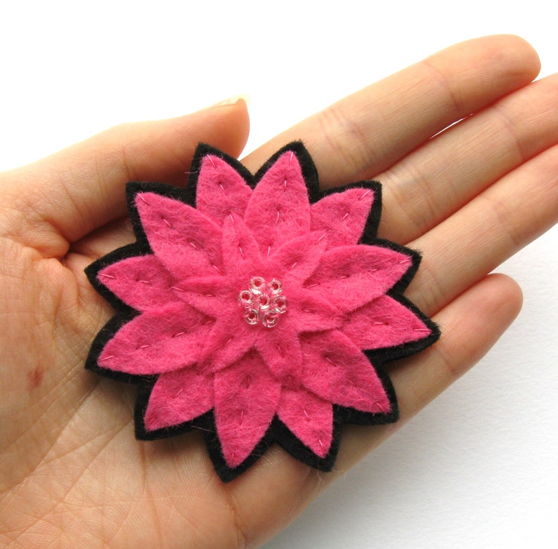 Felt Flowers, 3 PDF Patterns - Sew Sunflowers, Dahlias & Layered Felt ...