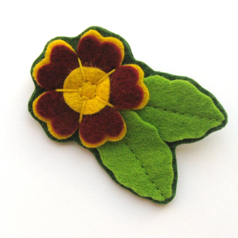 Primroses & Auriculas PDF Pattern - Felt Flower Sewing Tutorial, Sew ...