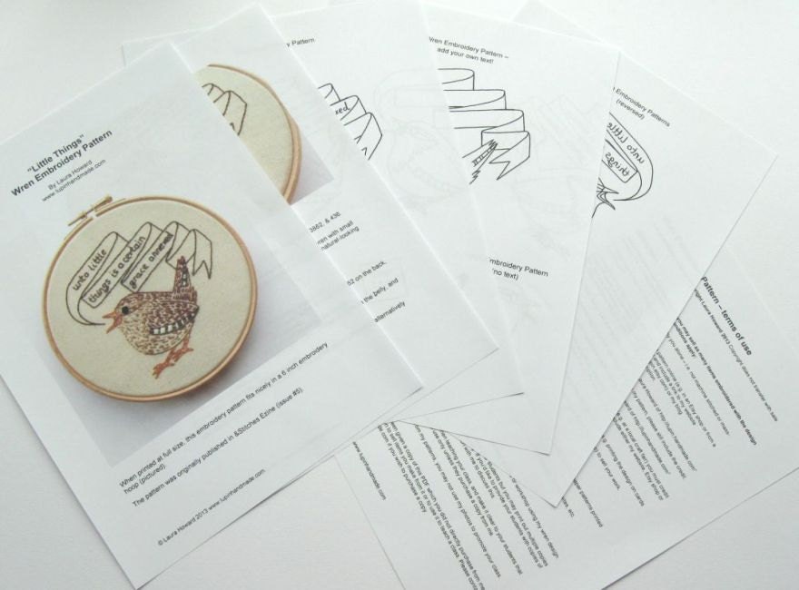 Wren PDF Embroidery Pattern Embroider Some Bird Hoop Art | Etsy