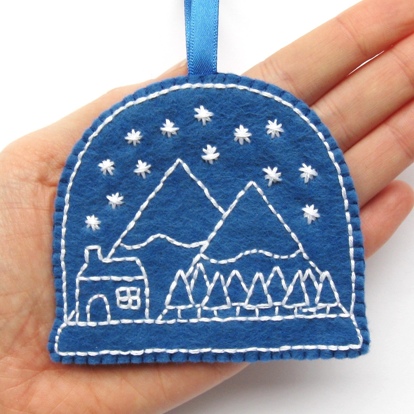 Snow Globe PDF Pattern Felt Christmas Ornament Sewing - Etsy