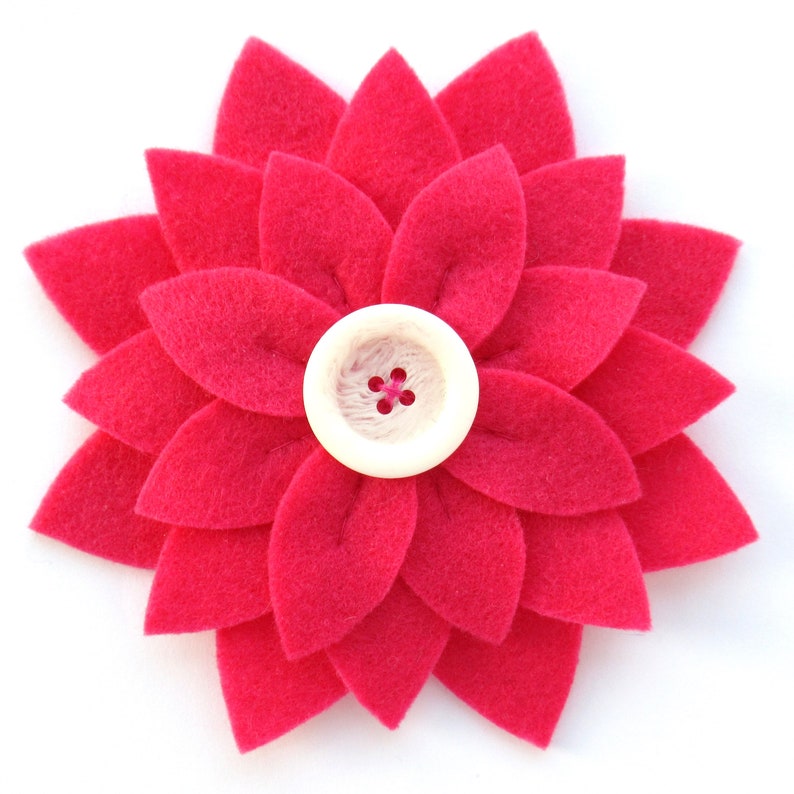 Fabulous Flowers PDF Pattern - Easy Felt Flower Sewing Tutorial, Sew ...
