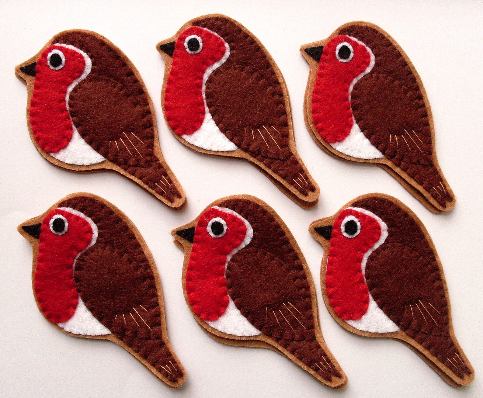 Robin PDF Pattern Felt Bird Sewing Tutorial and Embroidery - Etsy Sweden