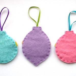 Retro Felt Baubles - PDF Sewing Pattern - Sew Easy Felt Christmas ...