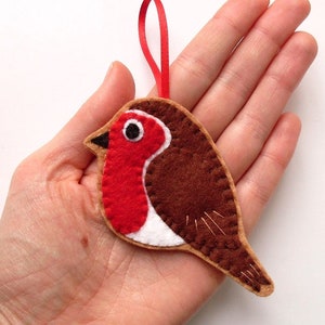 Robin PDF Pattern Felt Bird Sewing Tutorial and Embroidery Pattern, Sew ...