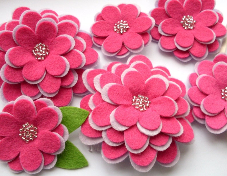 Flexible Flowers PDF Pattern - Easy Felt Flower Sewing Tutorial, Sew ...
