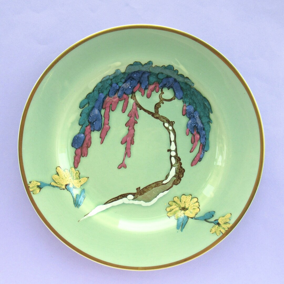 Vintage Plate, Memory Lane, Clarice Cliff Era, Very Rare Art Deco ...