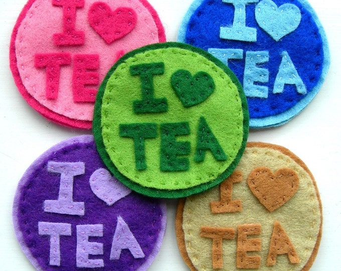 I Love Tea, Pin - Etsy