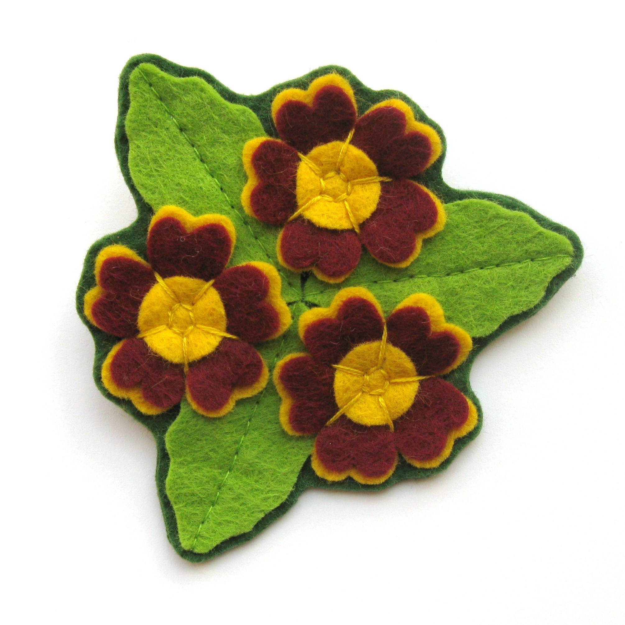 Primroses & Auriculas PDF Pattern - Felt Flower Sewing Tutorial, Sew ...