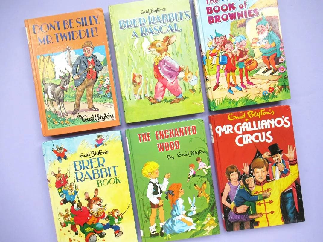 6 Vintage Enid Blyton Books, 70s, 80s, Deans International Enid Blyton ...