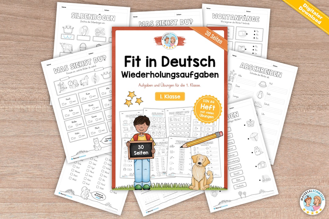 FIT IN German 1st Grade Revision Book - Etsy