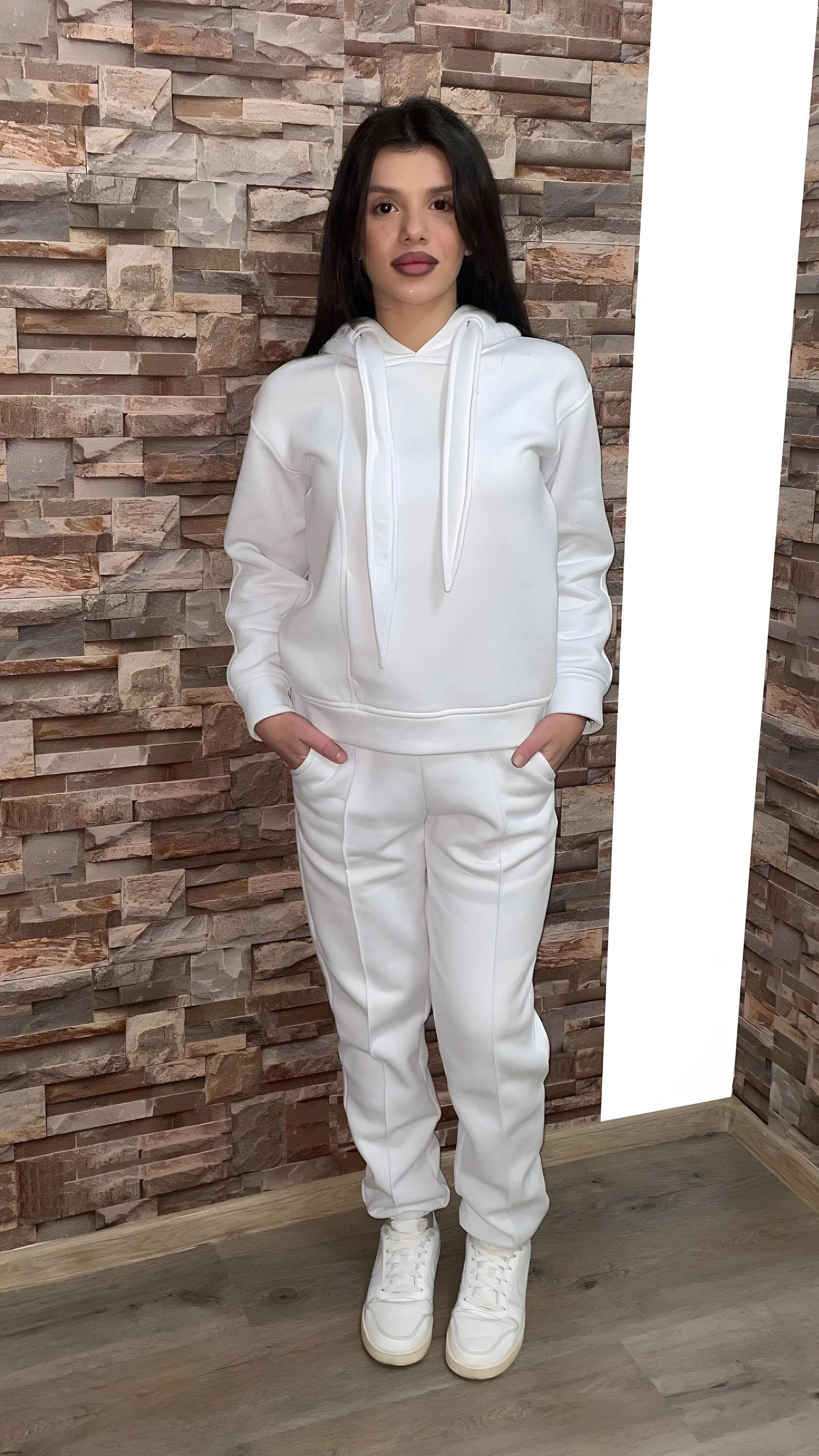 Two Piece Tracksuit Outfit With Hoodie and Pockets / Two Piece Athletic ...